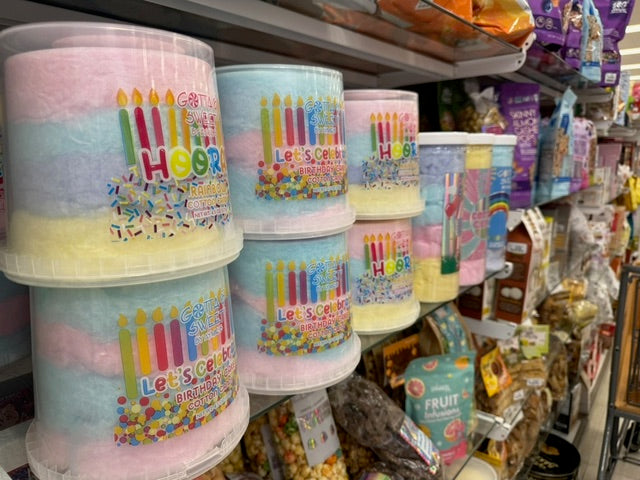 4.5oz Rainbow Cotton Candy Birthday Cake Bucket – Gotta B' Sweet