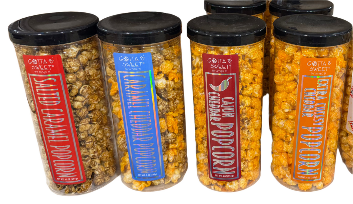 Sweet and Savory Popcorn Canisters – Gotta B' Sweet