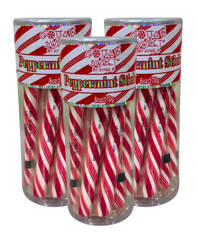 Christmas Individually Wrapped Peppermint Stick Tubes – Gotta B' Sweet