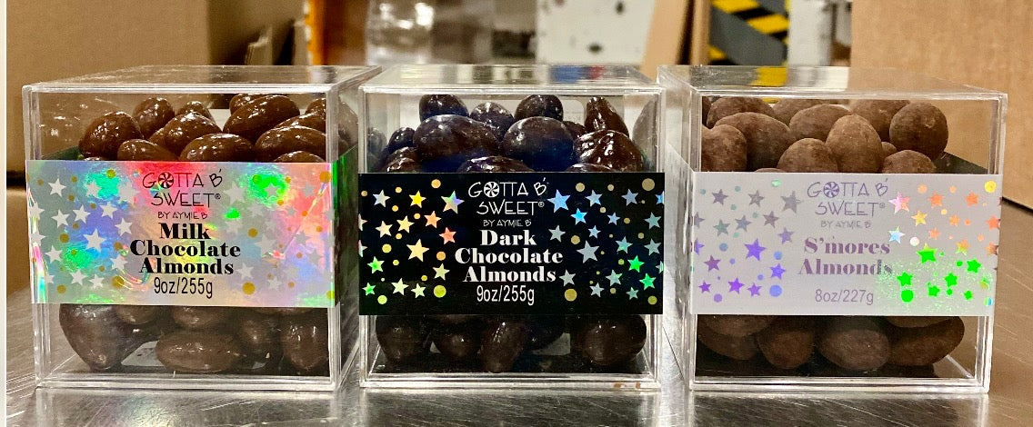 Acrylic Box with Chocolate Almonds – Gotta B' Sweet